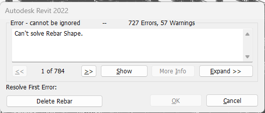 Robot to Revit Update Model Error: Rebars updated out of the beam - Autodesk Community