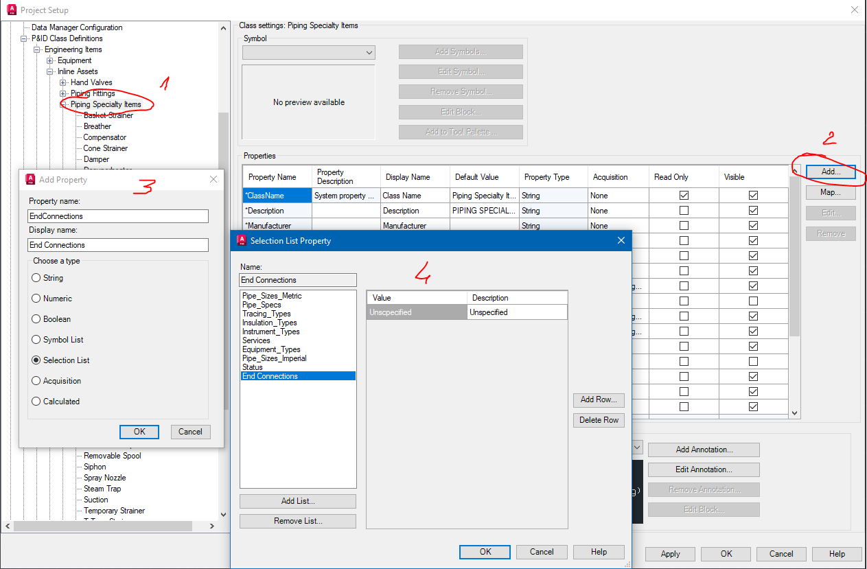 Solved: Adding EndConnections to "piping specility items" class? - Autodesk Community