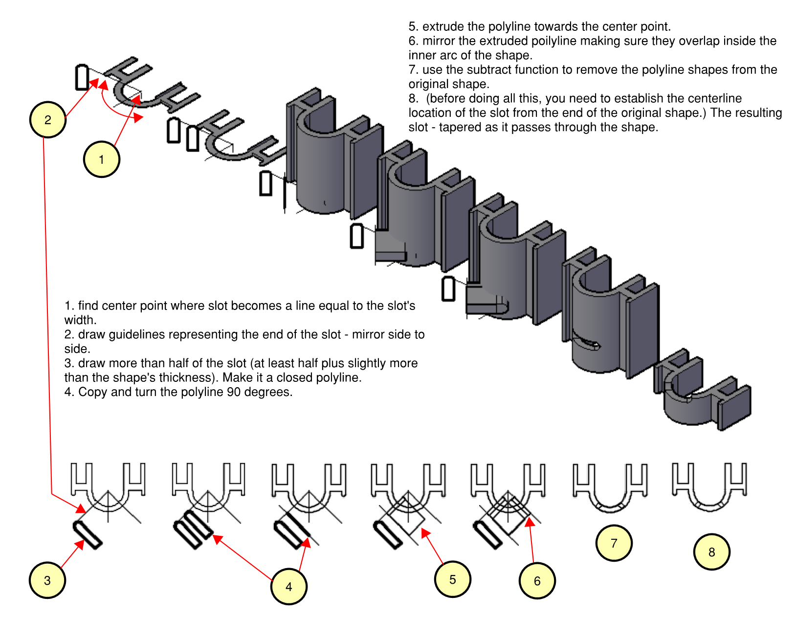 Solved: How to make a curved slotted hole in solid - Autodesk Community