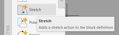 Dynamic Blocks: Constraining Block Attributes with Stretch Action