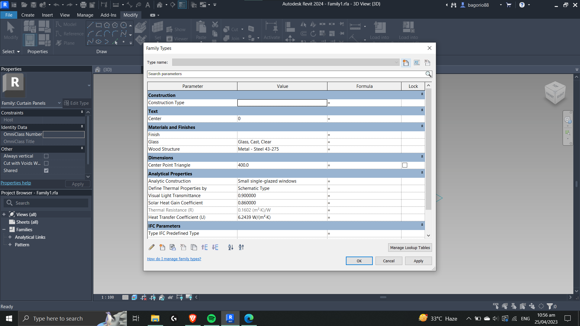 Different colors of glass in Conceptual Mass - Autodesk Community