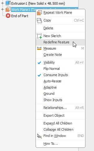 Solved: Flip a plane over other side of round bar - Autodesk Community