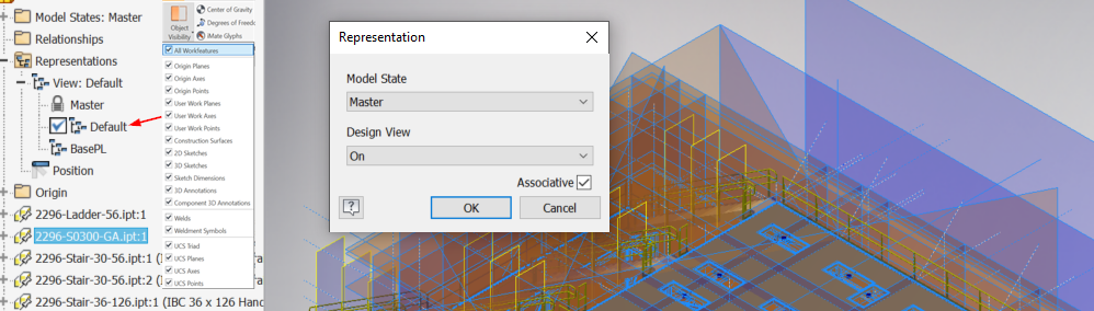 Solved: View Representations controlling work features not working as intended? - Autodesk Community
