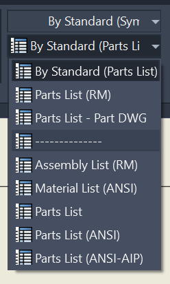 Parts List Style missing from Format dropdown. - Autodesk Community