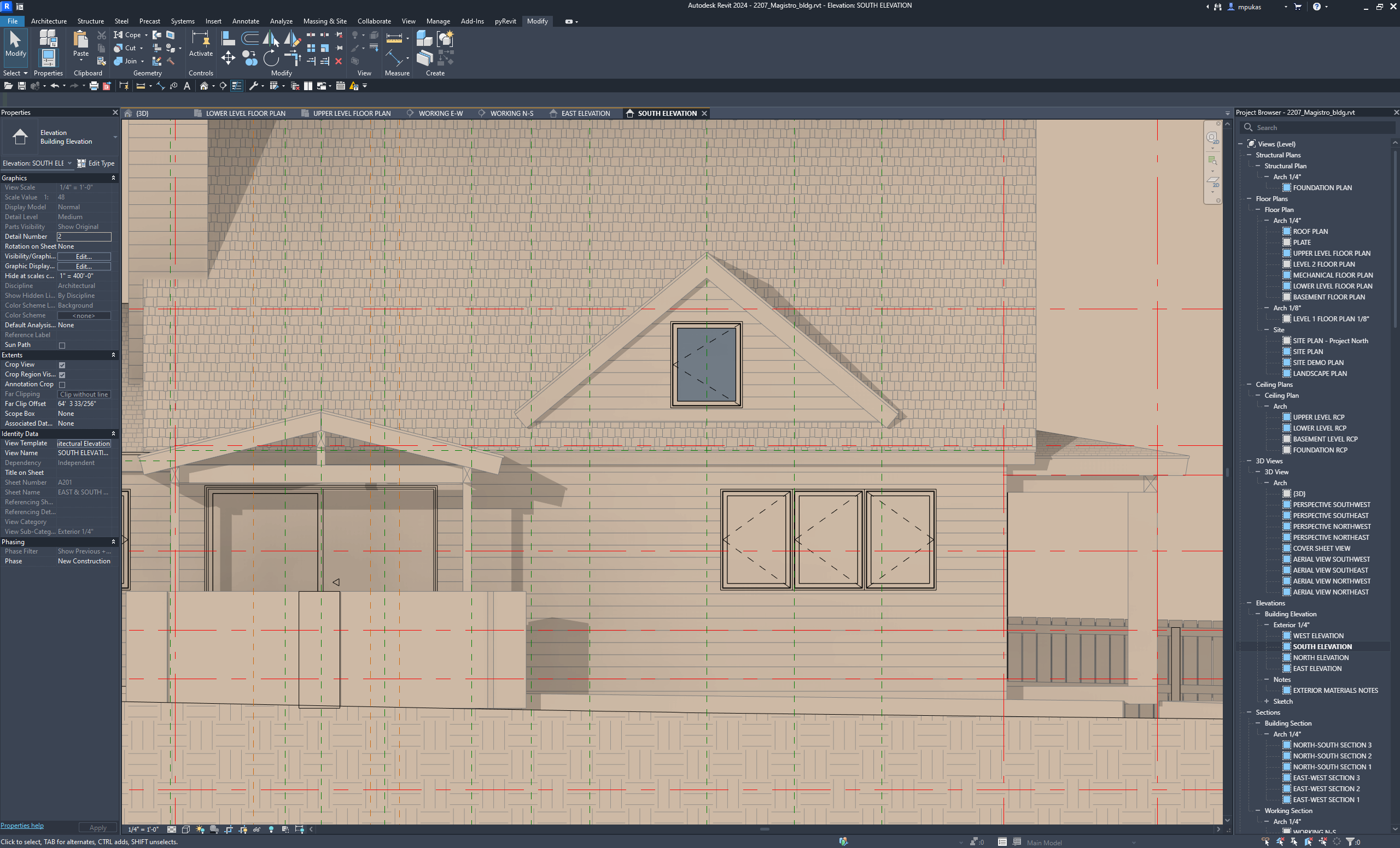 Solved: graphics in elevation and section are different - Autodesk Community