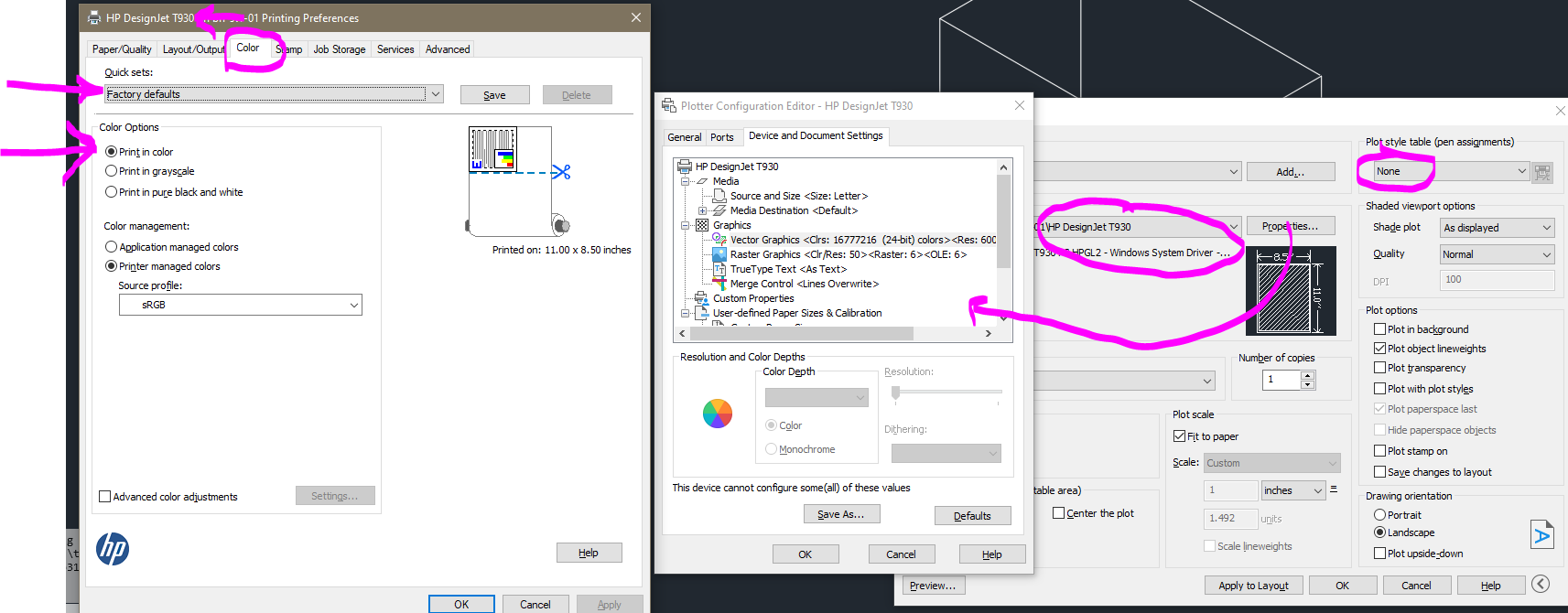 Solved: Autocad Civil 3d 2014 plotting only in Grayscale - Autodesk Community