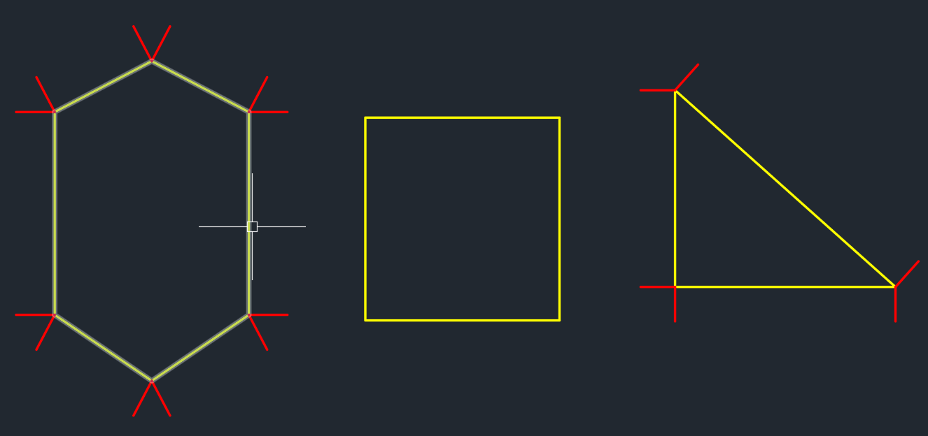 Solved: how to draw line perpendicular with tops of polygon - Autodesk Community