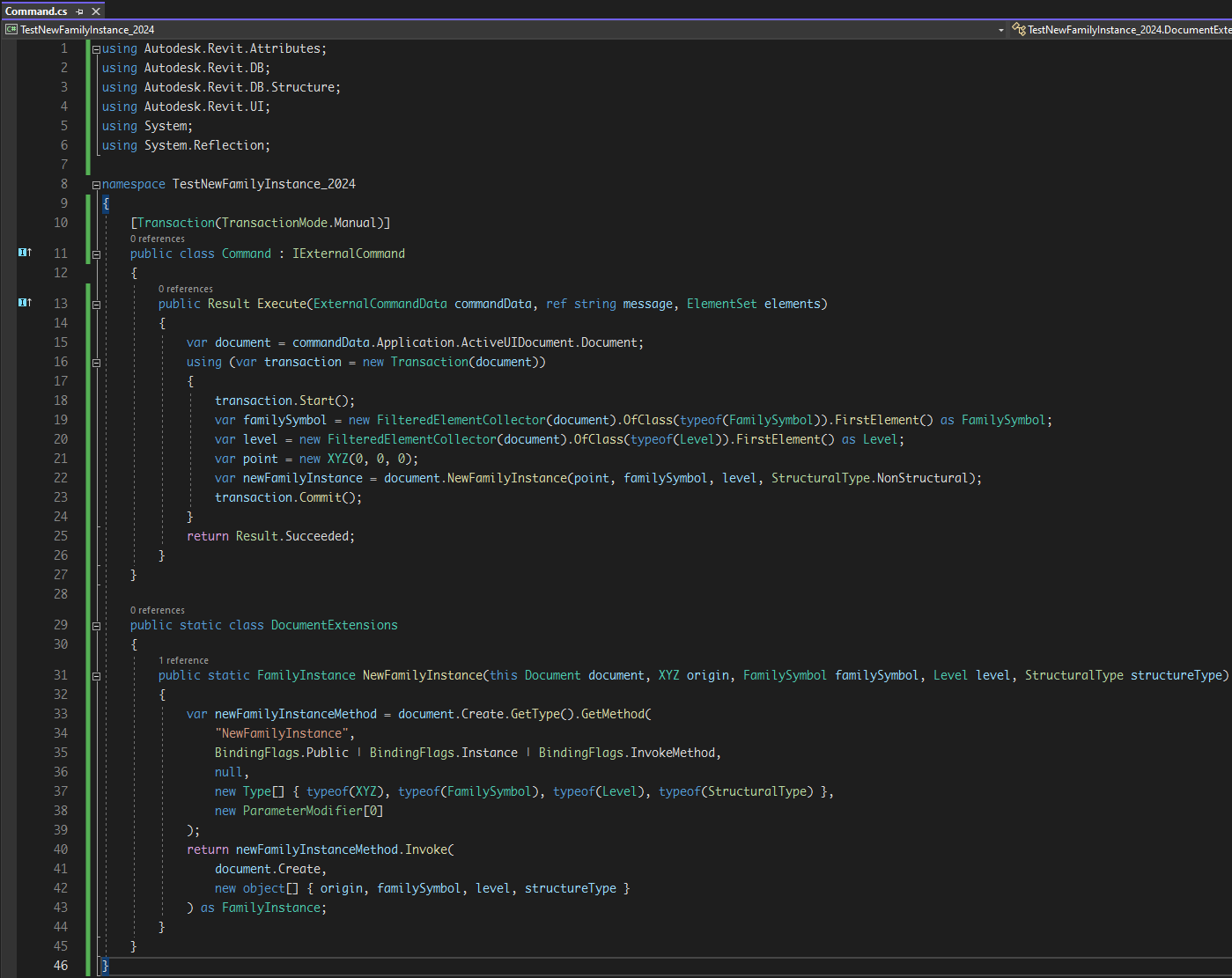 Solved: Getting the wrong NewFamilyInstance override - Autodesk Community