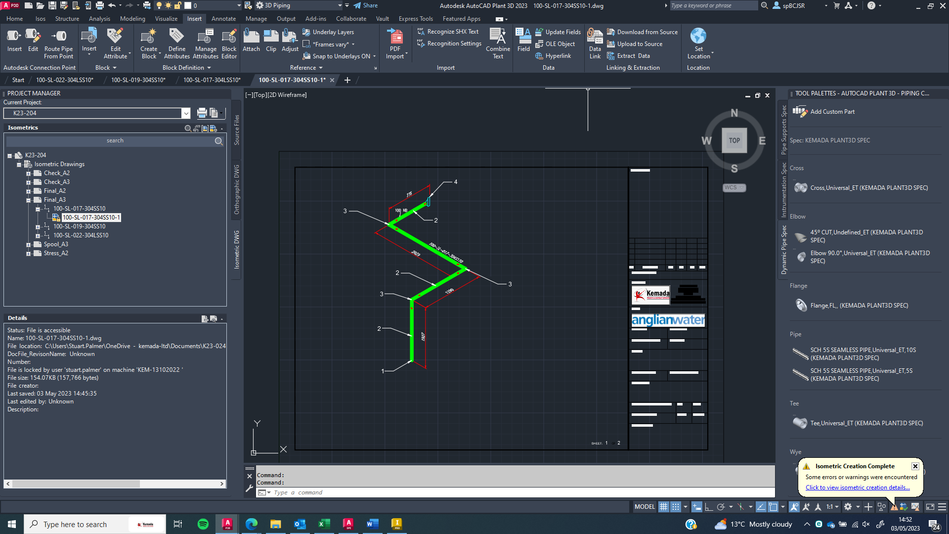 Solved: Insert a 3D isometric/orthographic view into iso drawing - Autodesk Community