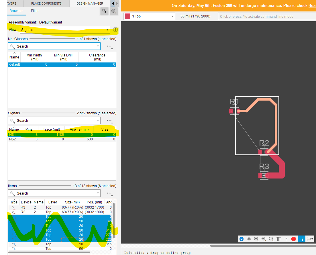 Solved: How to select routed trace between connections - Autodesk Community
