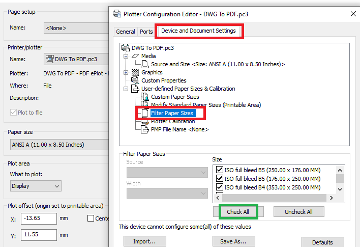 The list of paper type options is missing. - Autodesk Community