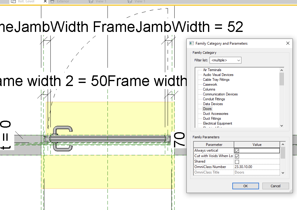 Revit family doors, void cut external wall - Autodesk Community