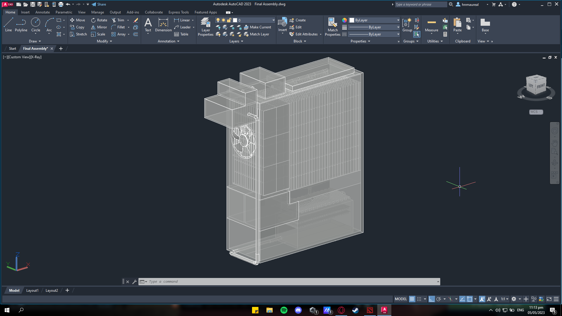 Loading of the design study stuck at building display model for hours ...