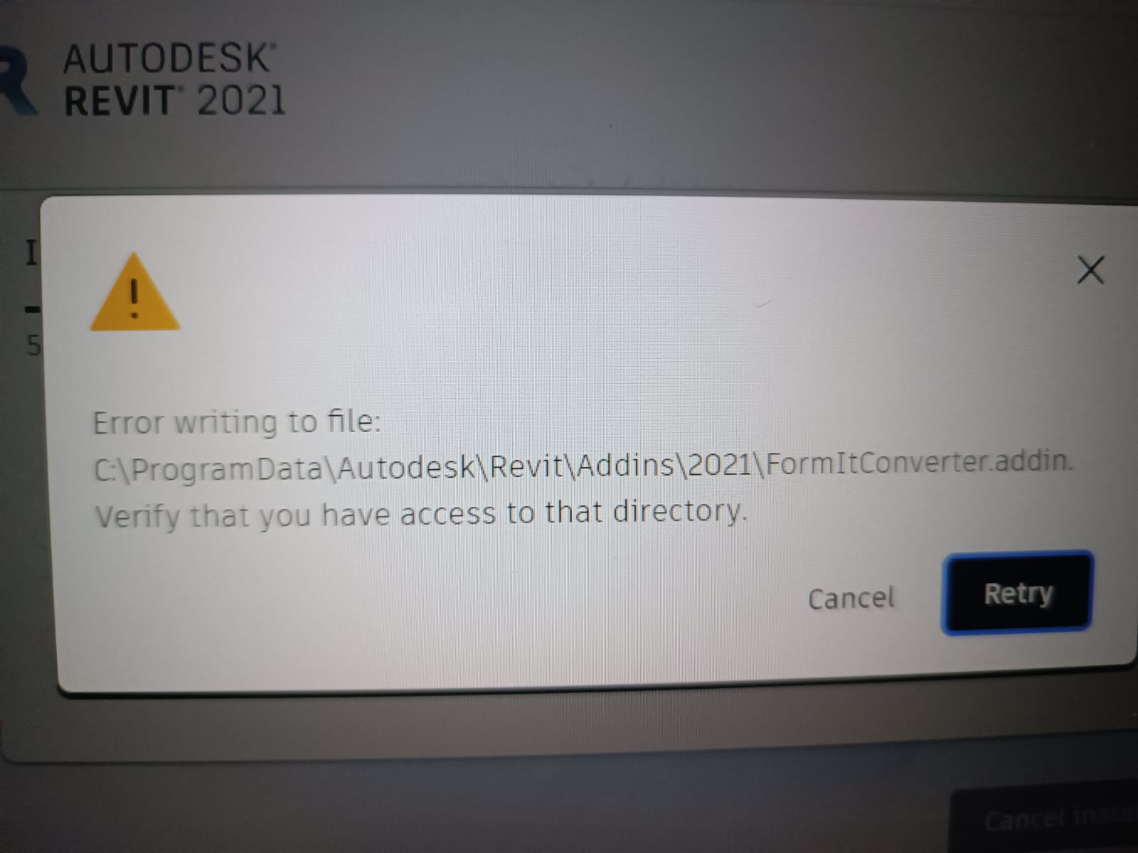 Revit installation problem formItconverter.in - Autodesk Community