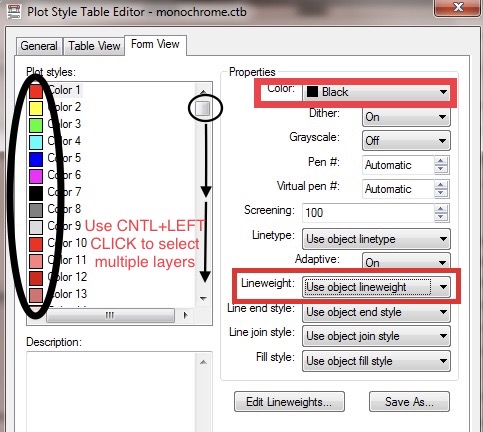 Autocad drawings not showing different line weights from paperspace to pdf - Autodesk Community