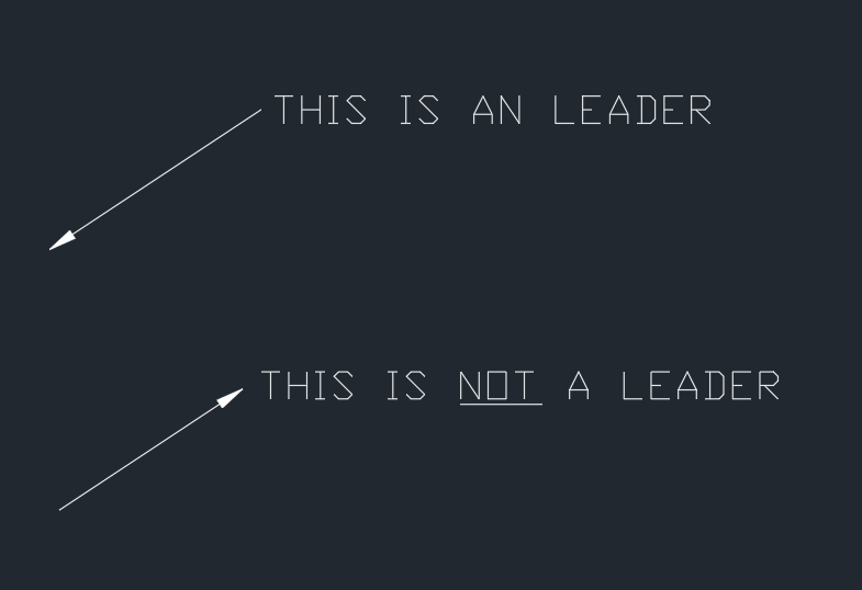 Solved: Leader as simple text arrow - Autodesk Community