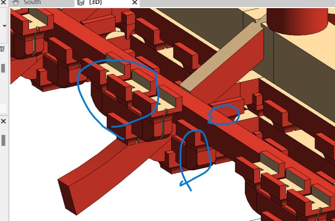 Corner beam -- any direct way to project a side beam on a 45 degree ...