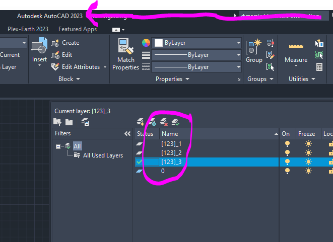 Solved: Create layer with brackets in the name - Autodesk Community
