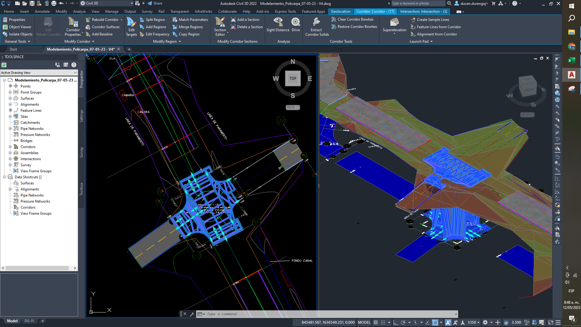 No se generan curb return profile en intersection - Autodesk Community