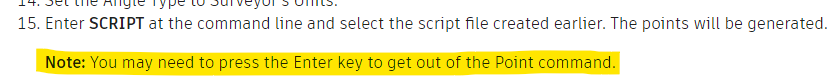 SCR: SPECIFY POINT? - Autodesk Community