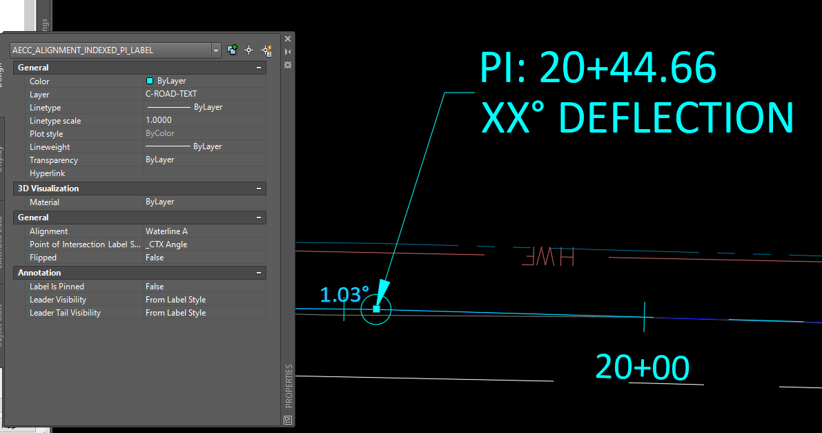 Solved: Alignment Label Deflection - Autodesk Community