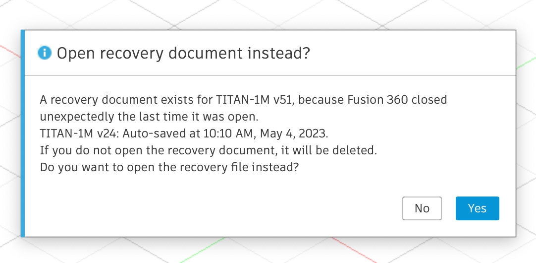 How can I stop getting the document recovery dialog? - Autodesk Community