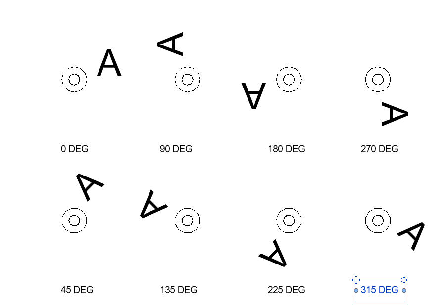 Solved: Difference between "rotate with component" & "keep text readable" - Autodesk Community