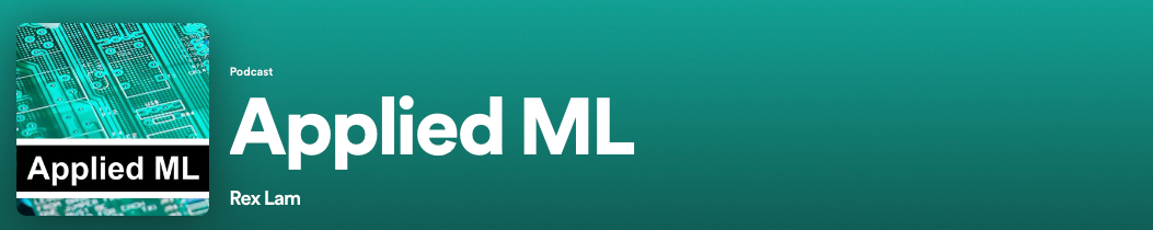 Launched! Applied ML podcast is LIVE on Spotify