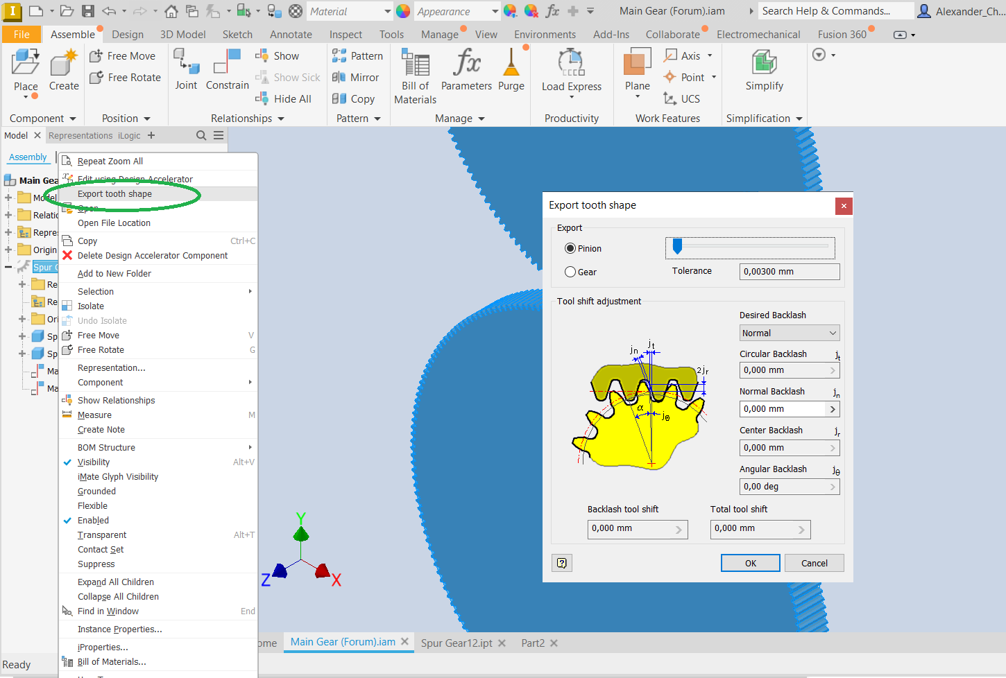 Spur gear wrong diameter - Autodesk Community