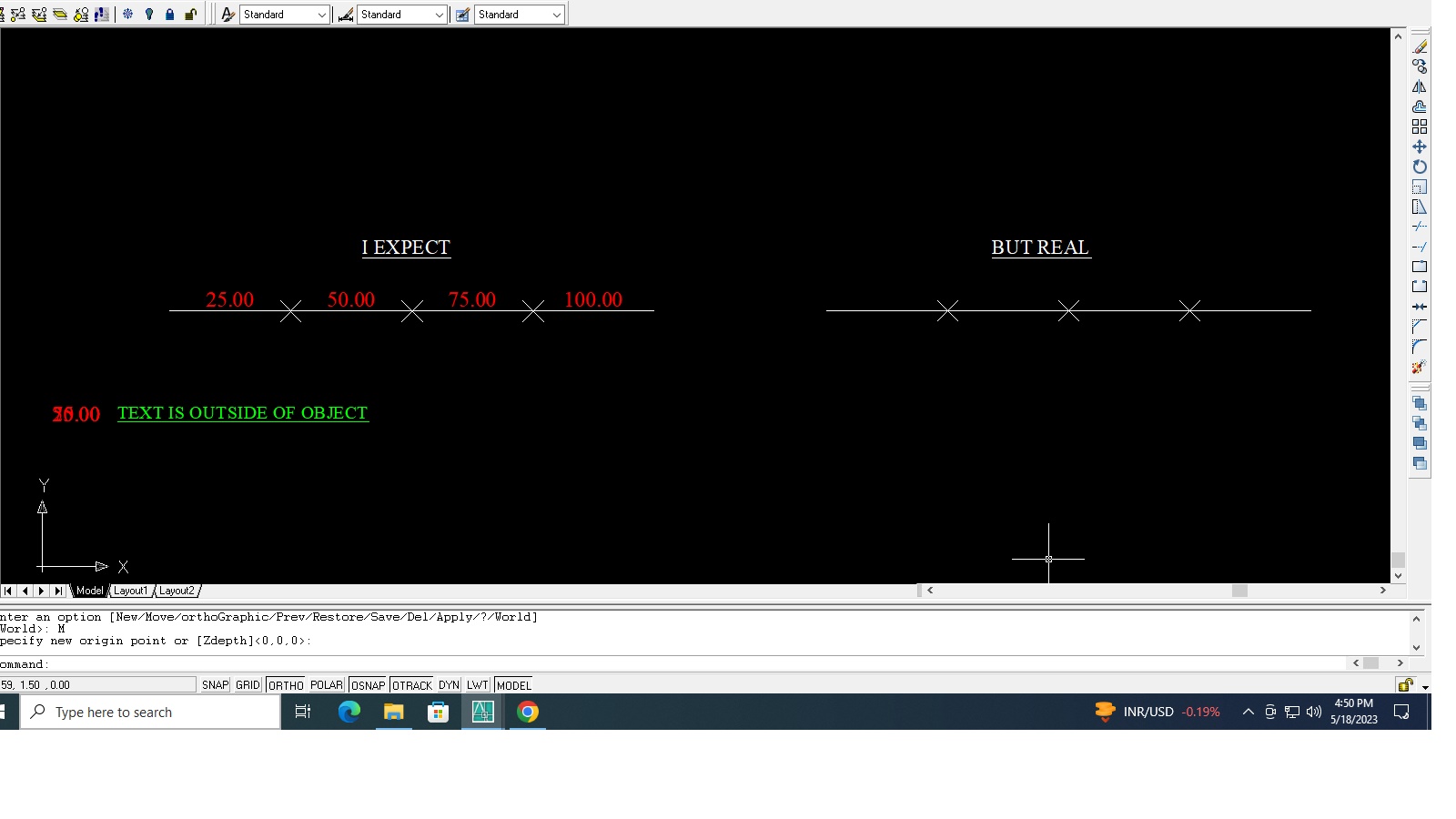 Text is out side of line - Autodesk Community