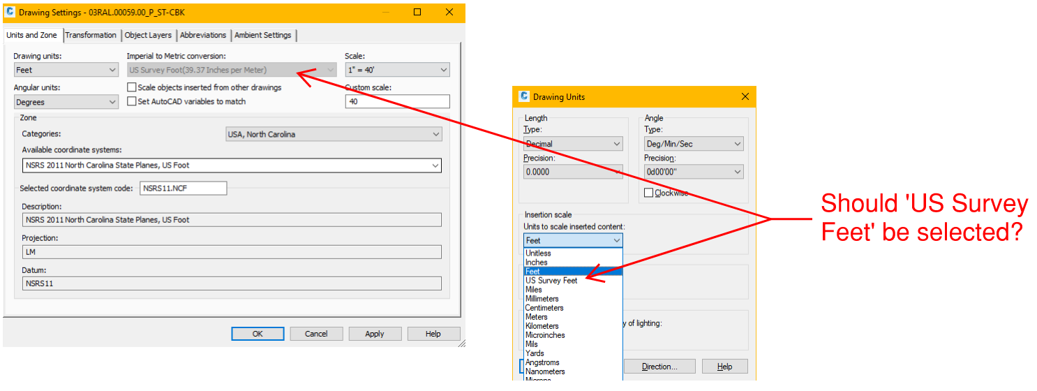 US Survey Feet, Drawing Units and Drawing Settings - Autodesk Community