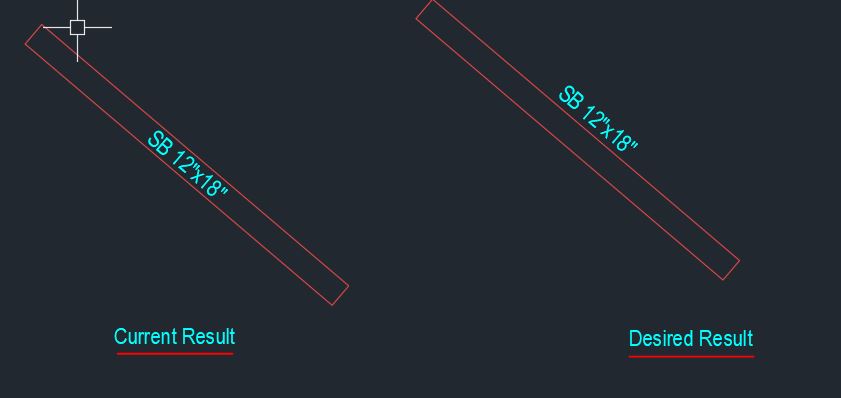 Solved: How to rotate Mtext based on alignment of MLine ? - Autodesk Community