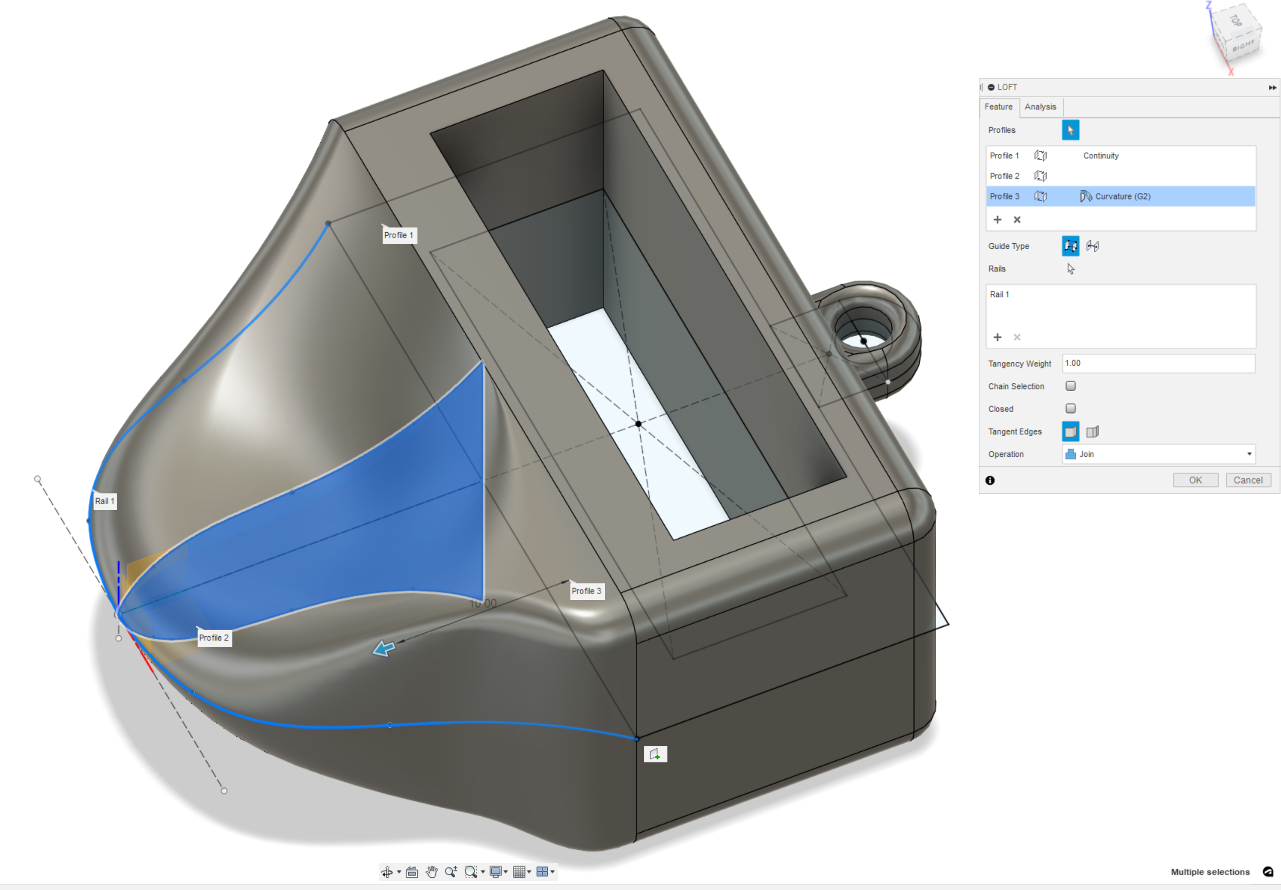Solved: How do I loft this face to follow the other spline face and add to the 3D body in image ...