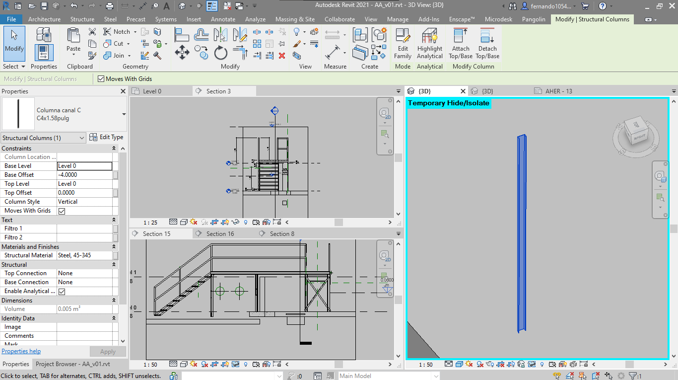 Solucionado: Columna estructural pierde parámetros para poder ...