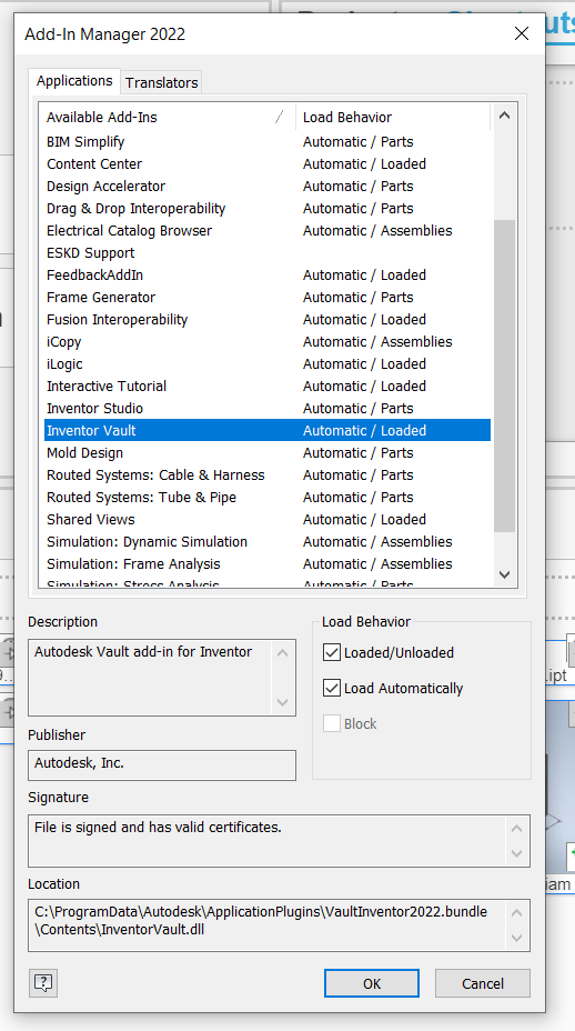 Solved: Cannot check in/check out into Vault because the buttons in Inventor is greyed out ...