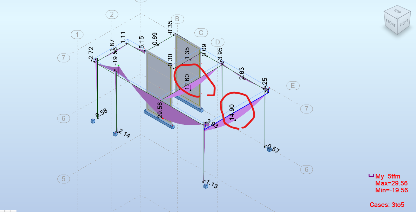Solved: Moment calculation beam supporting one slab vs. 2 slabs. - Autodesk Community