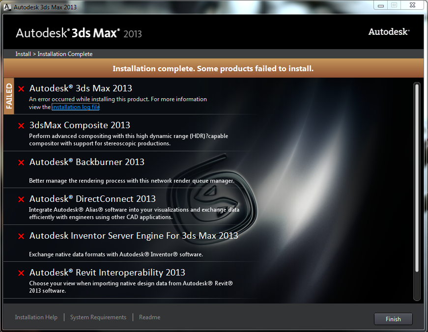 3ds Max 2013 Student version - got trouble when installing - Autodesk ...