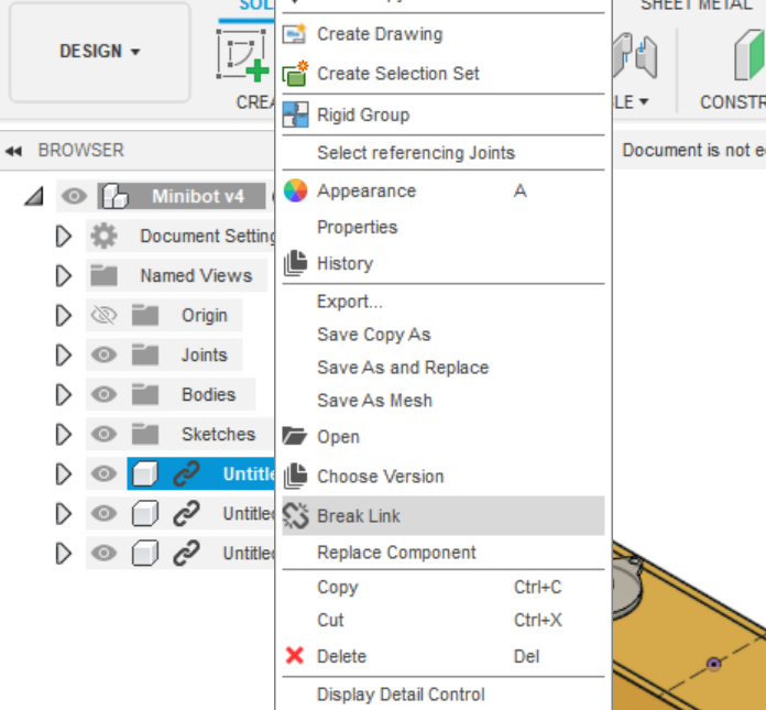 Combining imported bodys and editing shape - Autodesk Community