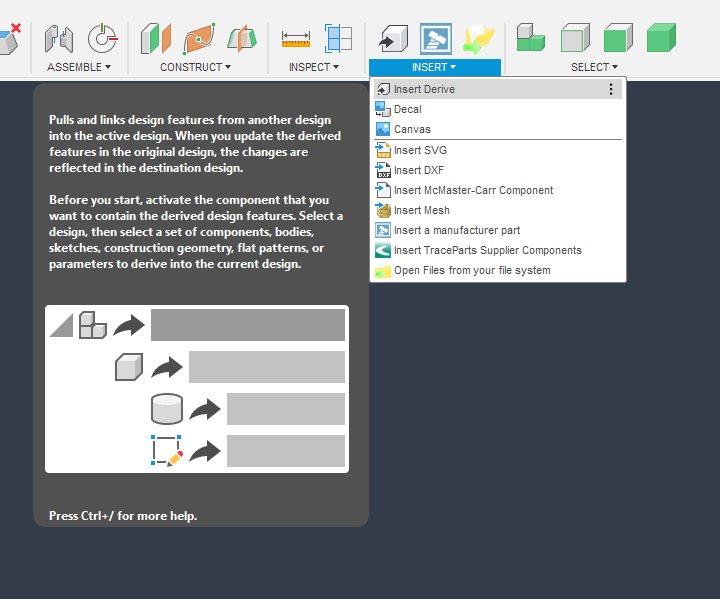 Solved: Why can't I cut into an inserted component? - Autodesk Community