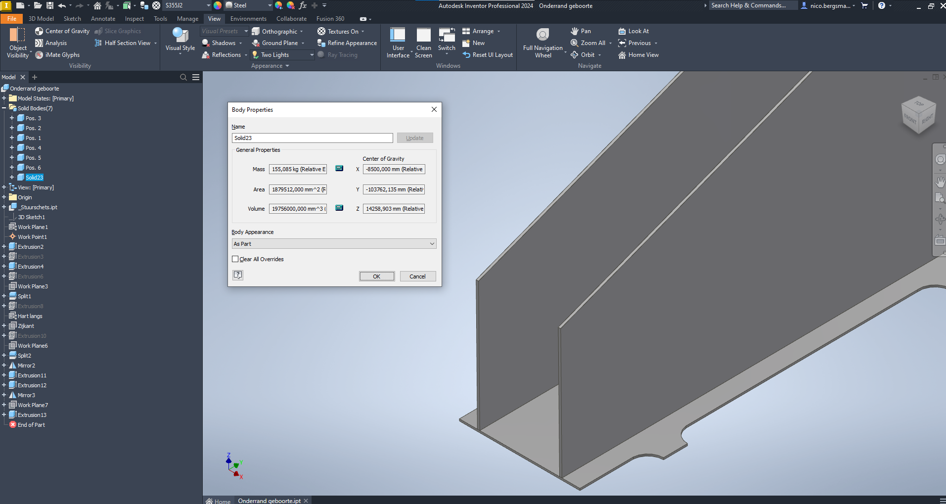 New solid extrusions not visible (joint extrusion works fine) - Autodesk Community