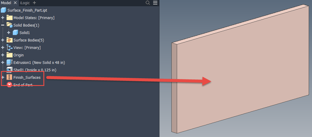Easily Calculate Finish Surface Area with Inventor