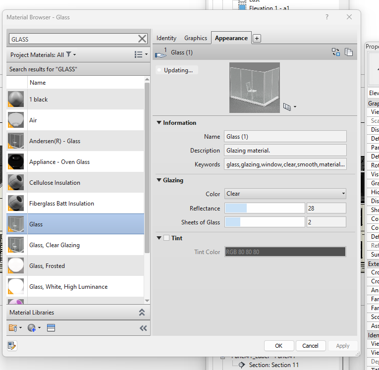 How can I get a transparency option for for glass? - Autodesk Community