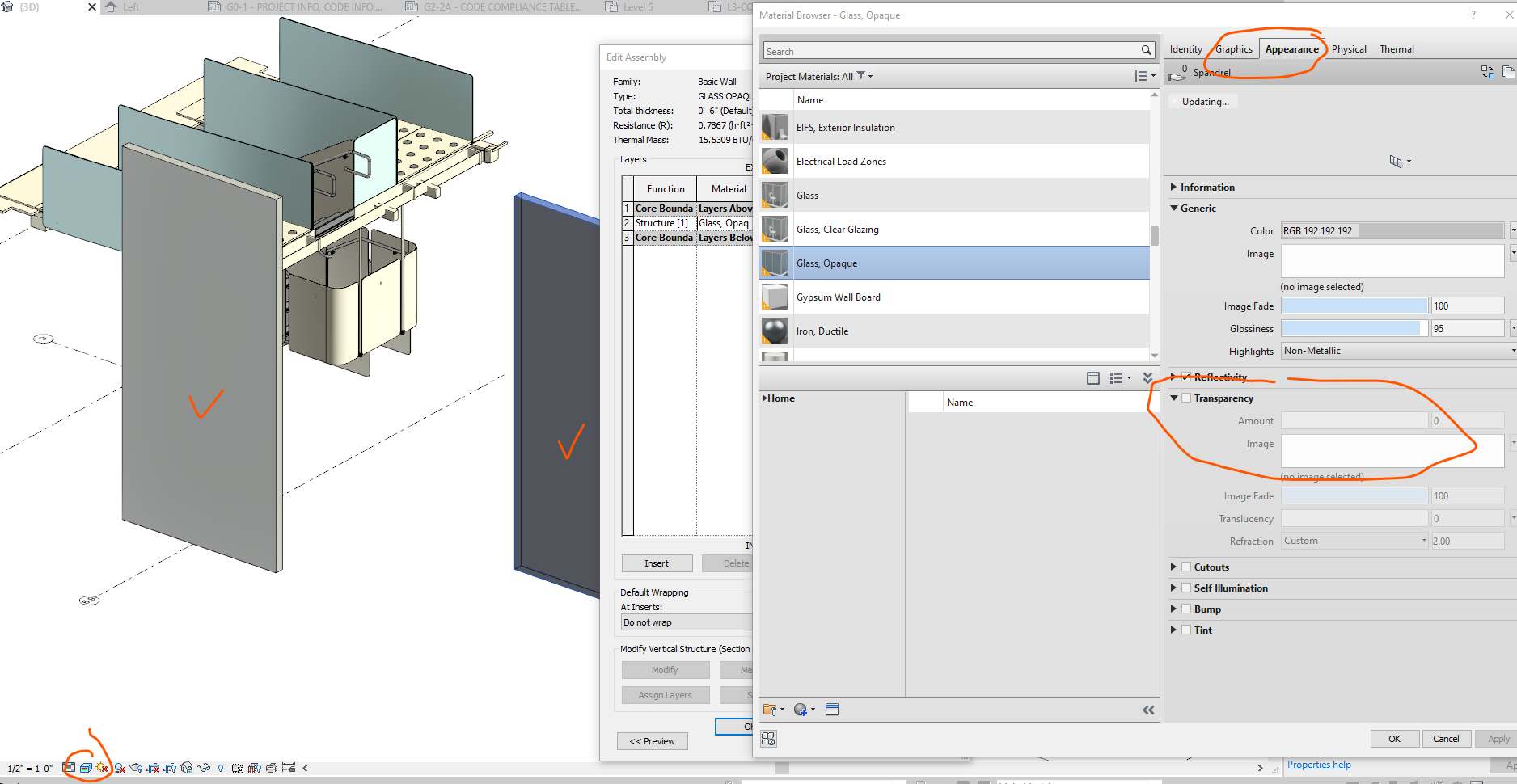 How can I get a transparency option for for glass? - Autodesk Community
