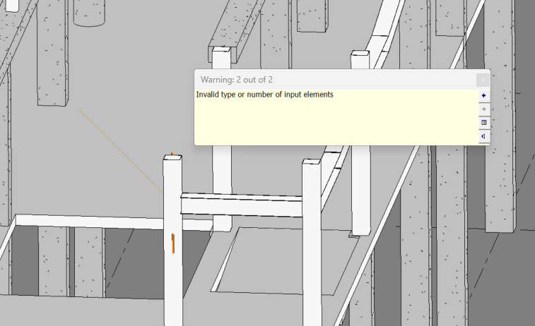 Connection not working - invalid type or number of input elements - Autodesk Community