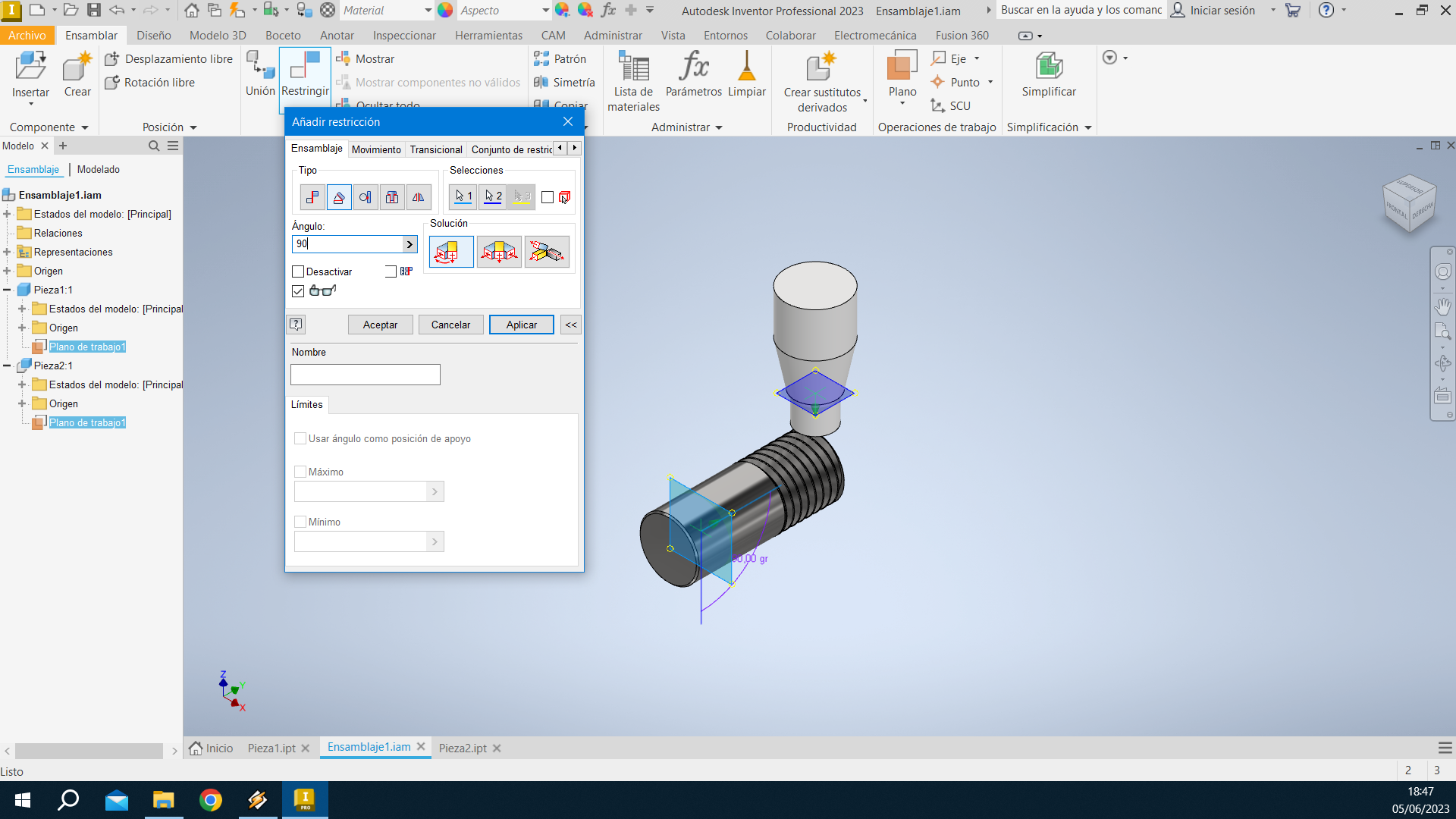 Solucionado: Planos de trabajo en inventor - Autodesk Community
