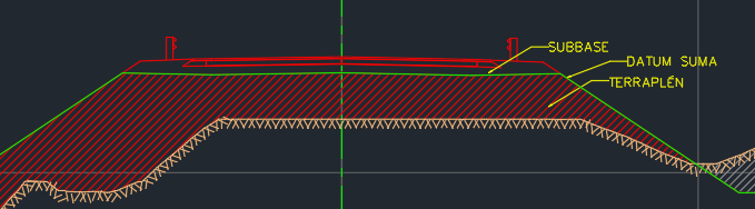 Subbase en el ancho de todo el terraplen (variable) + error al pegar superficies en Civil 3D ...