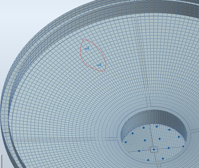 Meshing issue in library structure inclined floor panel - Autodesk Community