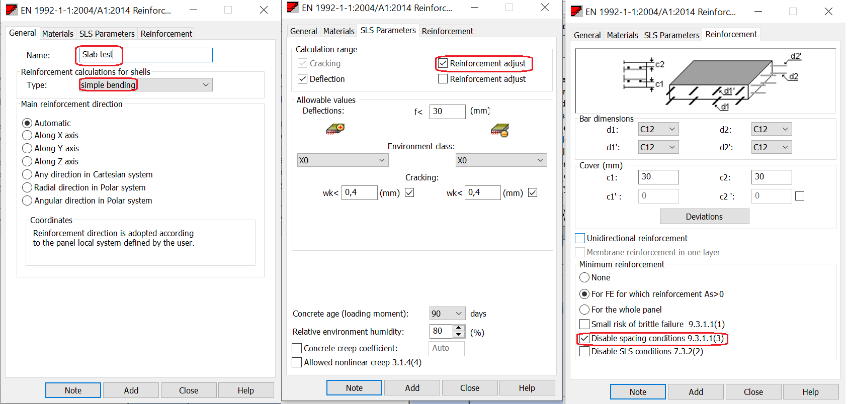 Solved: Crack width control according to Table 7.3N of EC2-1-1 ...