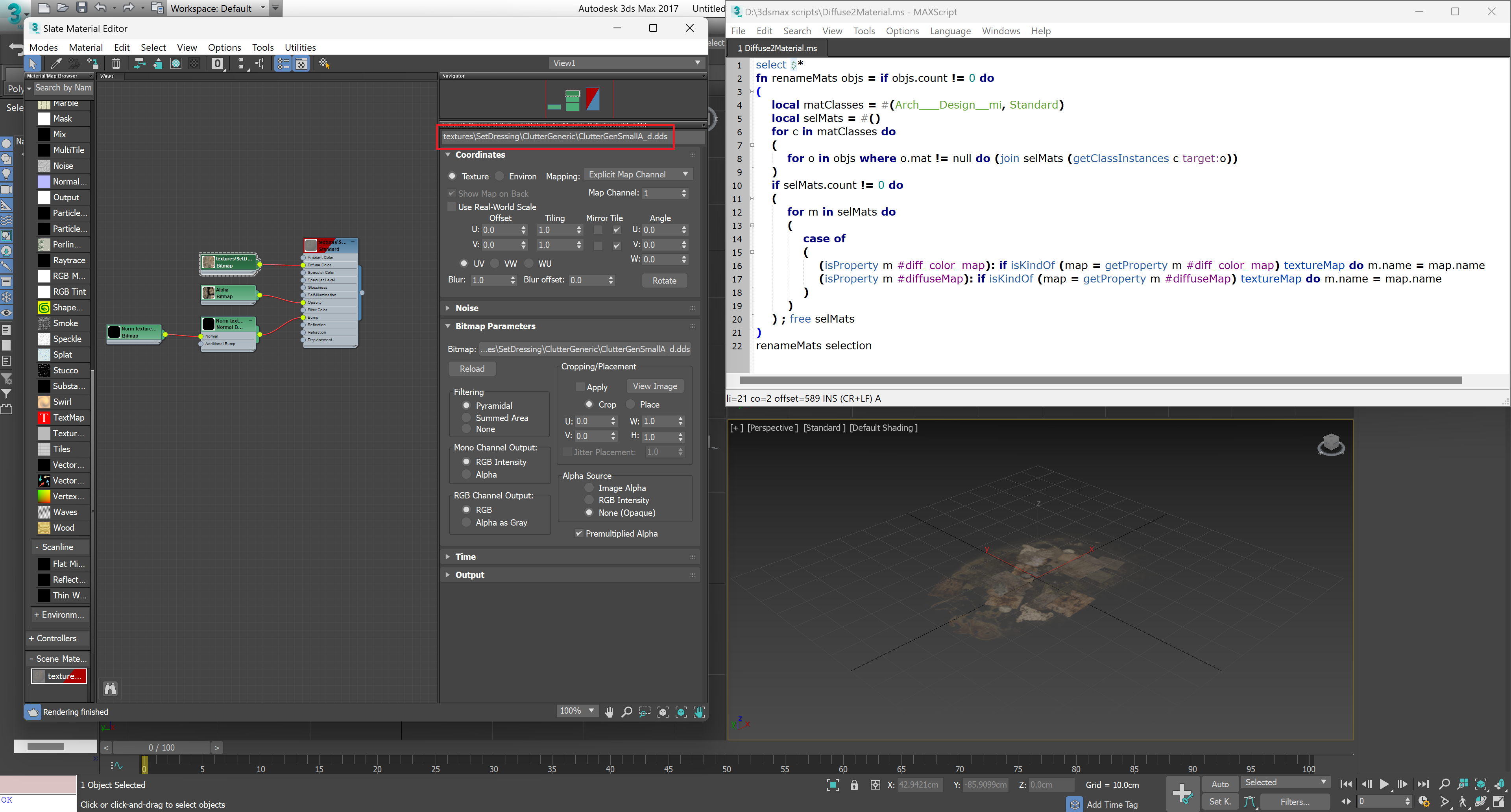 Maxscript Rename textures/materials to filename, change file image extension - Autodesk Community