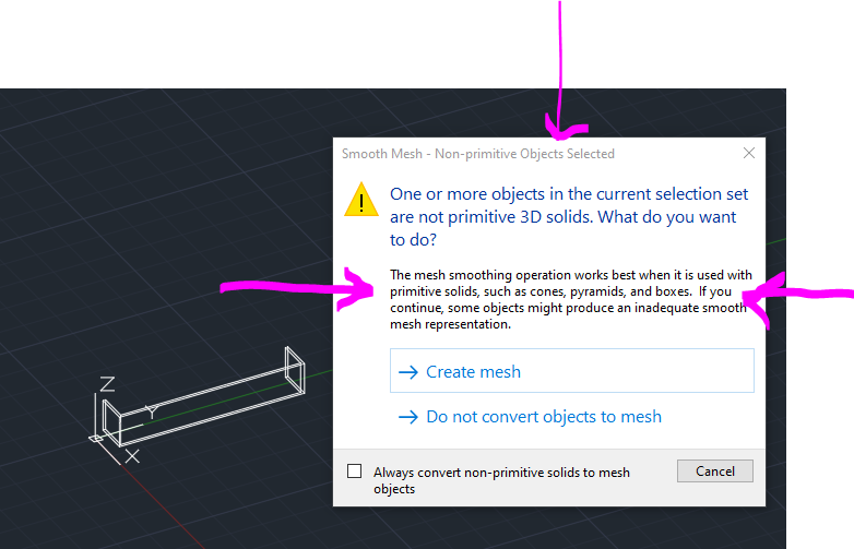 Solved: Convert to Mesh not cooperating...even though it does in a YouTube video? - Autodesk ...